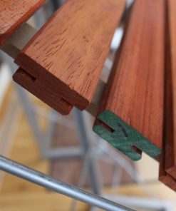 Bardage bois B-FIX CLASSIC en Padouk - 21 x 45 mm